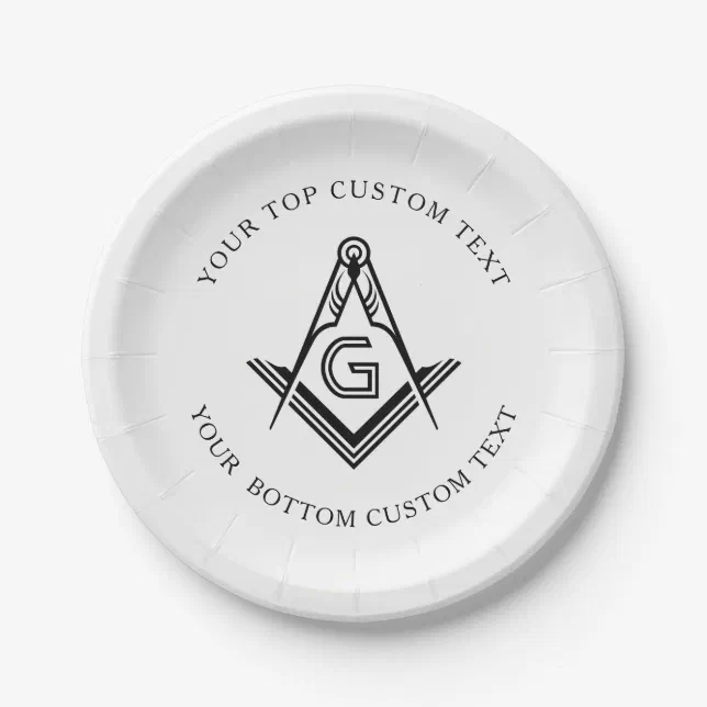 Personalized Masonic Party Plates and Decorations | Zazzle