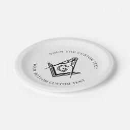 Personalized Masonic Party Plates and Decorations | Zazzle