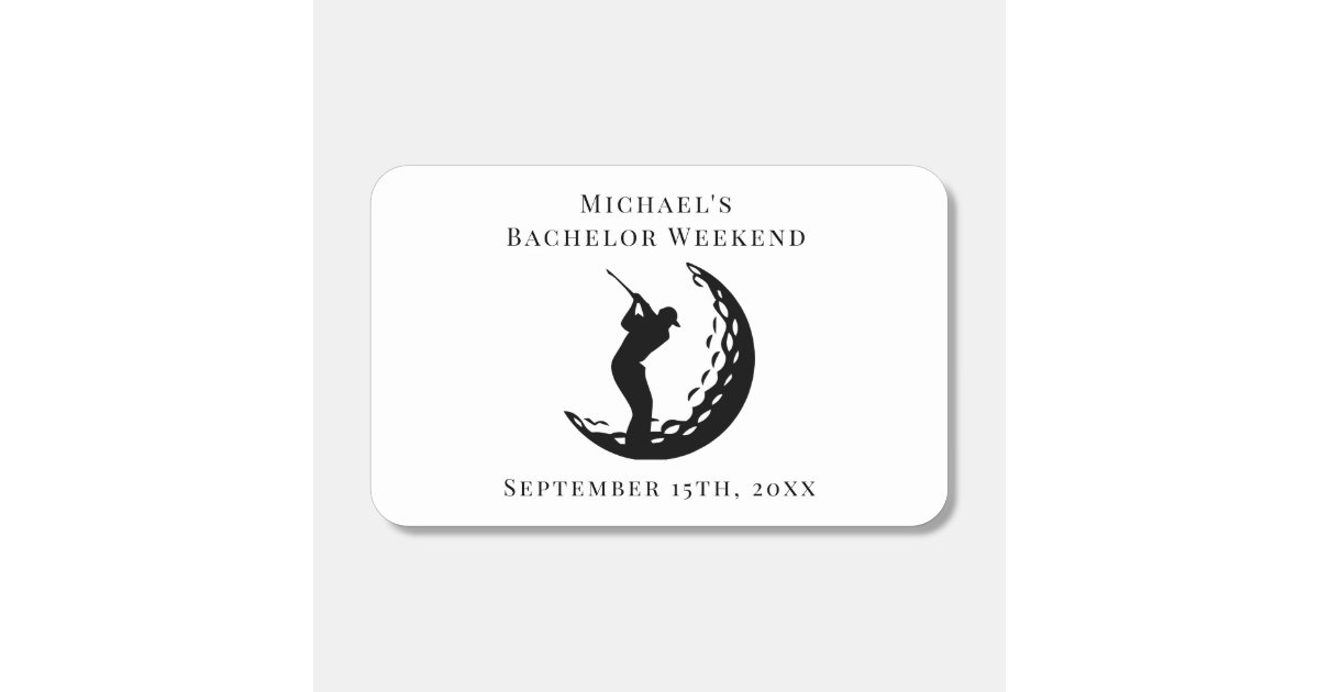 Personalized Matchbox | Bachelor Golf Weekend Matchboxes | Zazzle