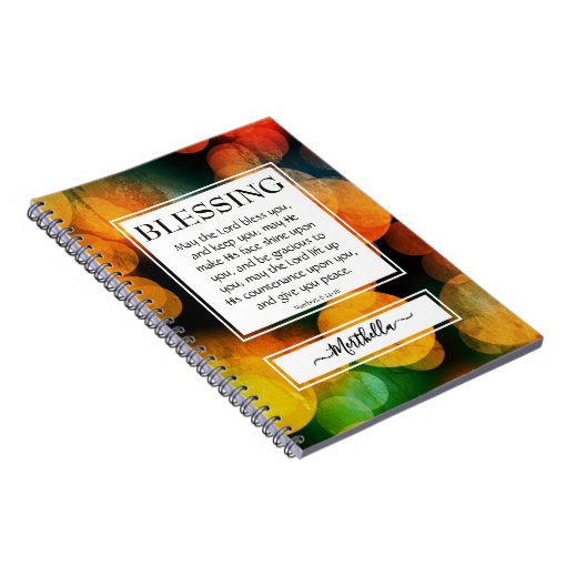 Personalized MAY THE LORD BLESS YOU Prayer Journal | Zazzle