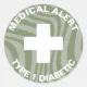 Personalized Medical Alert Insulin Diabetic Cute Classic Round Sticker ...