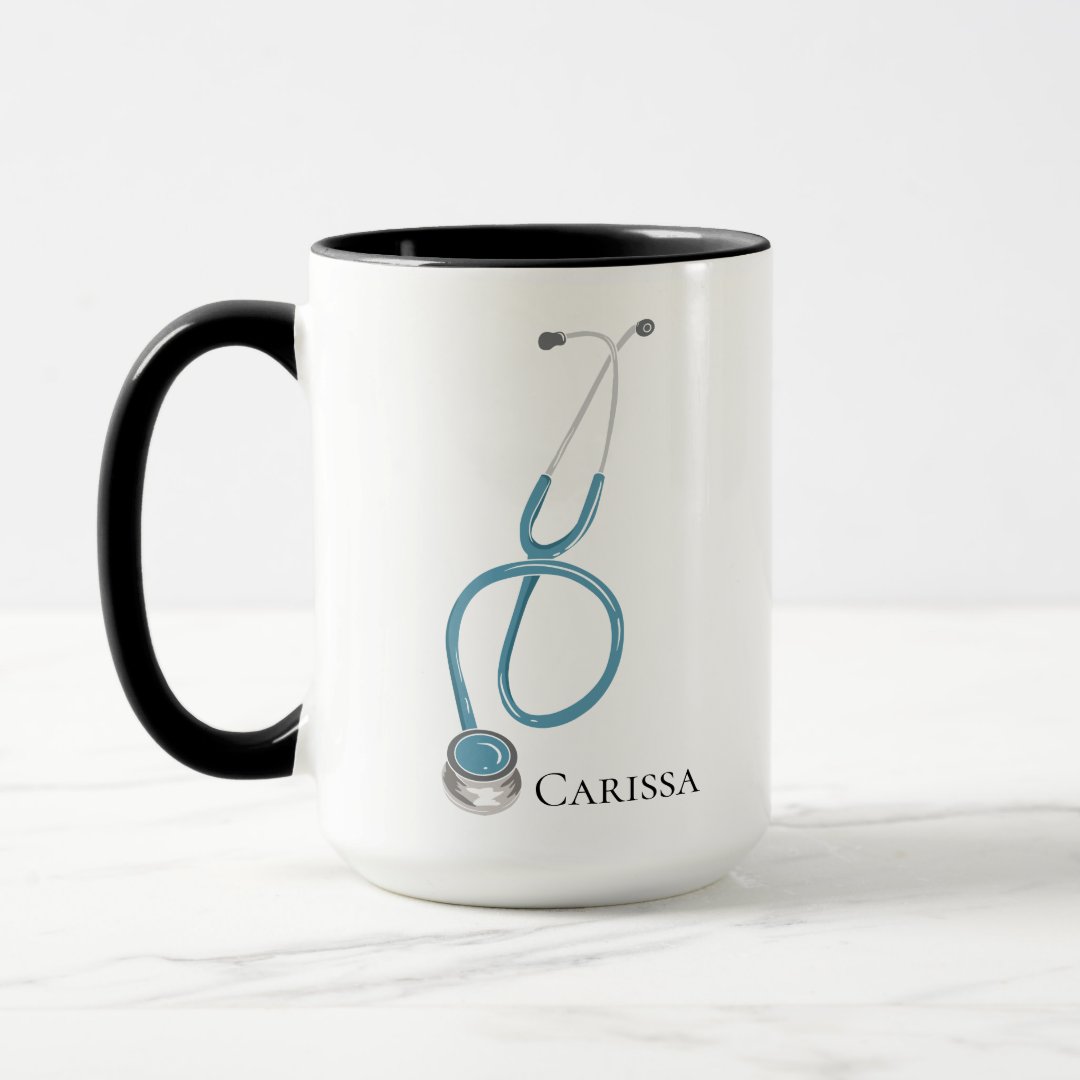 Personalized Medical Assistant Stethoscope Name Mug | Zazzle