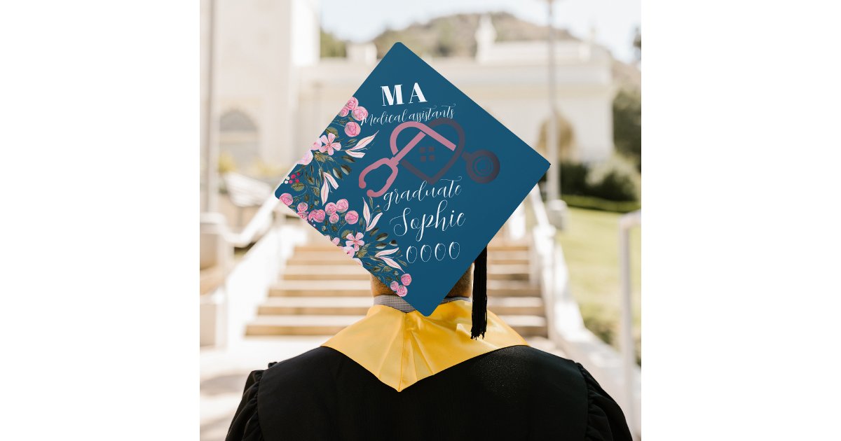 Personalized medical assistants graduate graduation cap topper | Zazzle