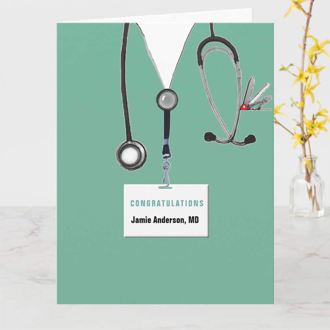 Personalized Medical School Grad Card | Zazzle