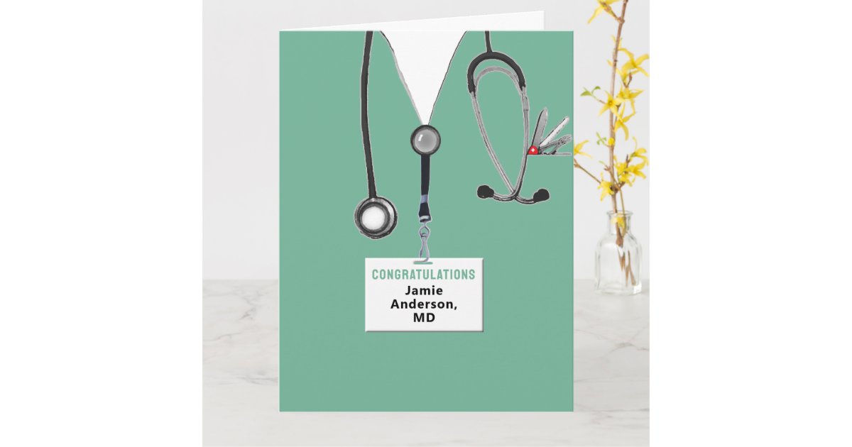 Personalized Medical School Grad Card | Zazzle