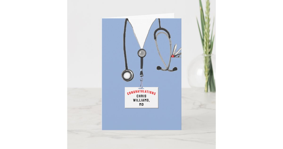 Personalized Medical School Graduation Card | Zazzle