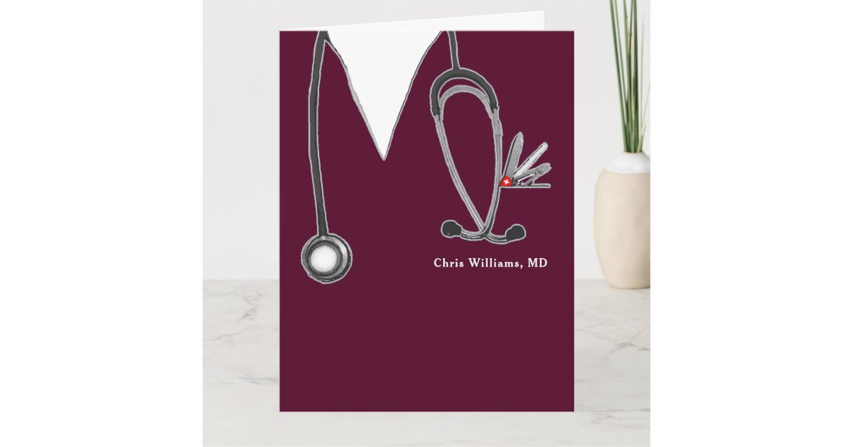 Personalized Medical School Graduation Card | Zazzle