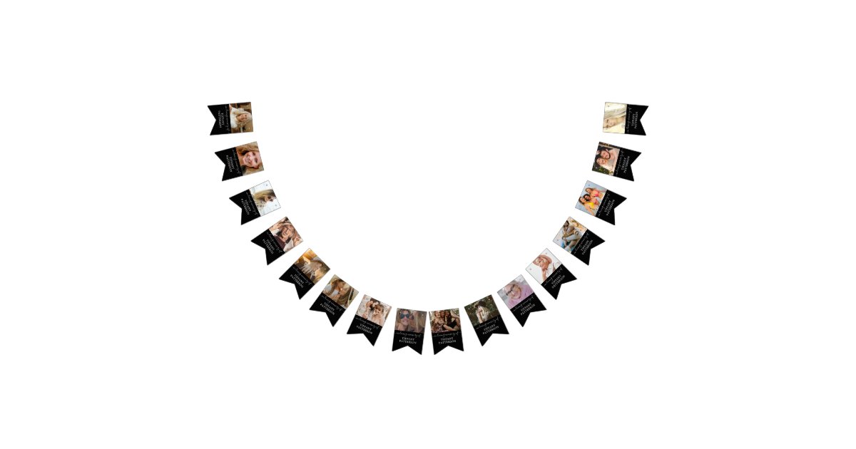 Personalized Memorial Funeral Decor Bunting Flags | Zazzle
