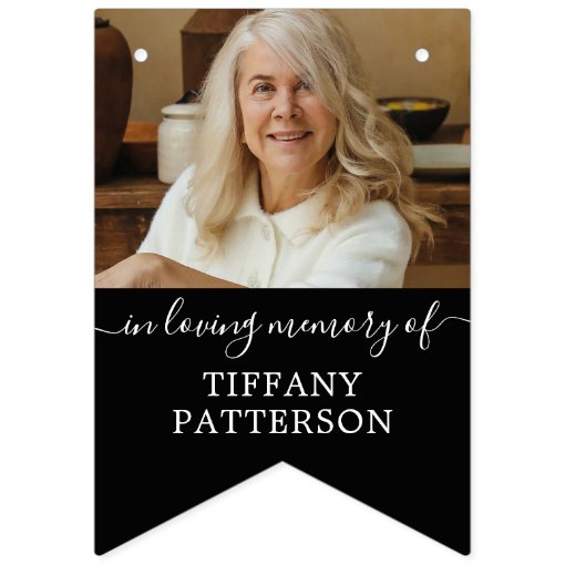Personalized Memorial Funeral Decor Bunting Flags | Zazzle