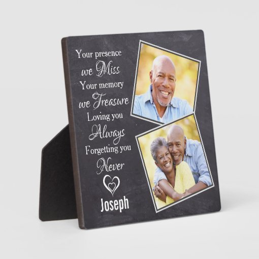 Personalized Memorial In Loving Memory Photo Plaque | Zazzle