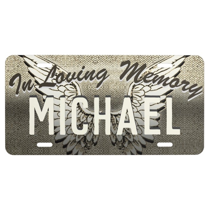 Personalized Memorial License License Plate | Zazzle.com