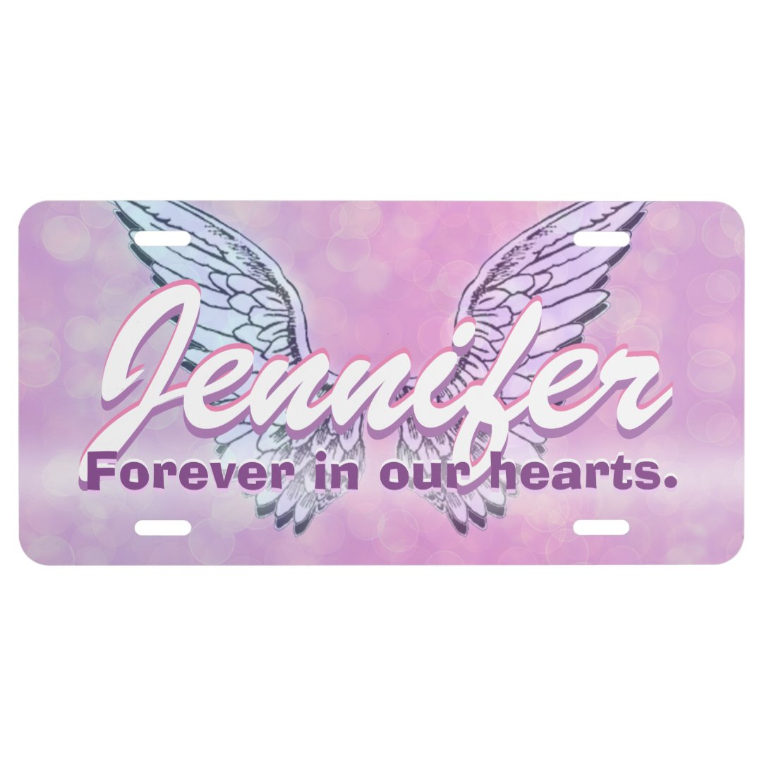 Personalized Memorial License License Plate | Zazzle