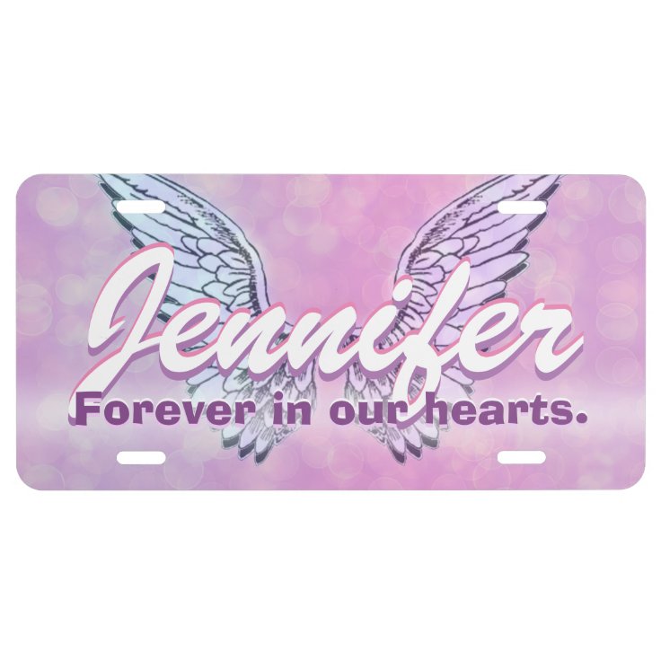 Personalized Memorial License License Plate | Zazzle