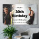 Personalized Men Photo Collage 30th Birthday Party Banner | Zazzle