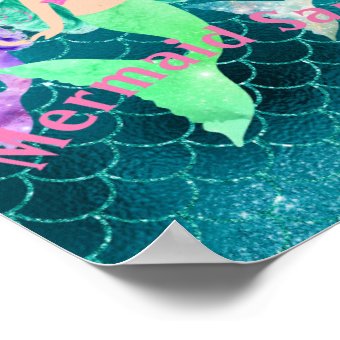 Personalized Mermaid Poster | Zazzle