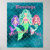 Personalized Mermaid Poster | Zazzle
