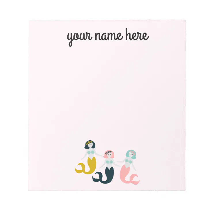 Personalized Mermaid Stationery Notepad | Zazzle