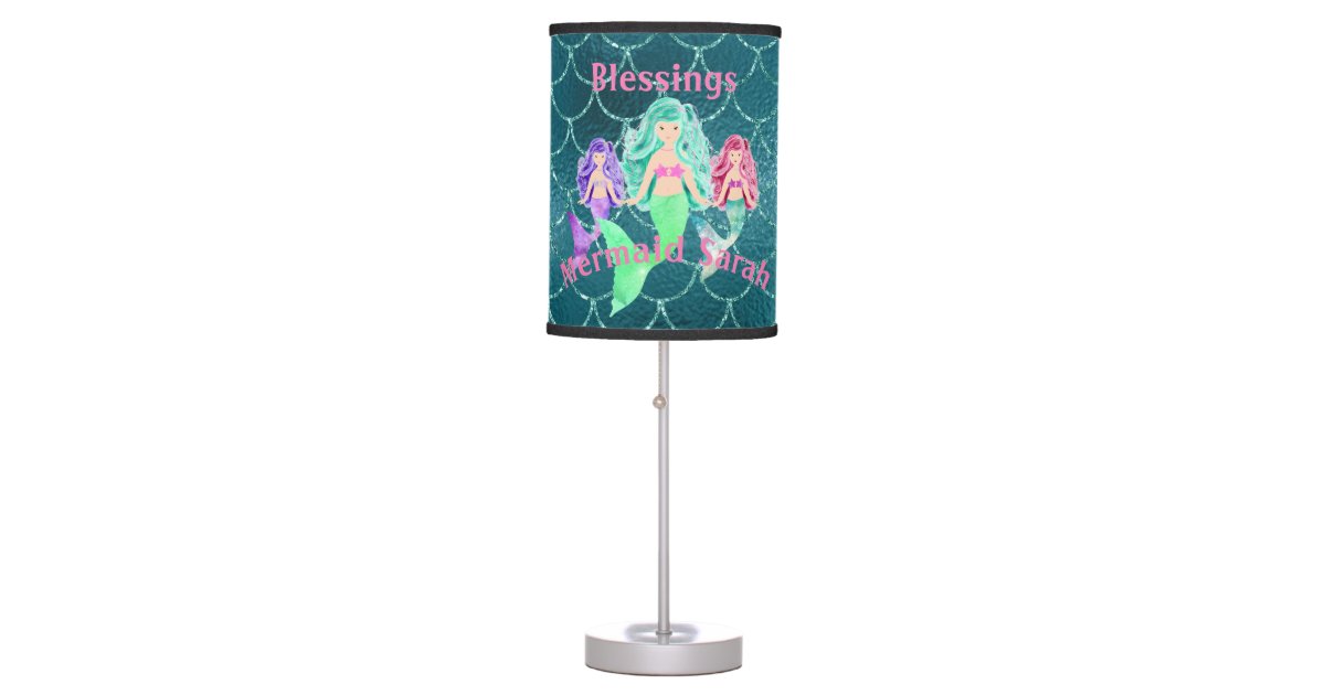Personalized Mermaid Table Lamp | Zazzle