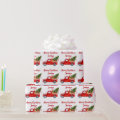 Personalized Merry Christmas Tree Farm Truck Wrapping Paper | Zazzle