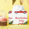 Personalized Merry Christmas Tree Farm Truck Wrapping Paper | Zazzle