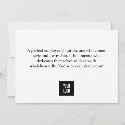 Personalized Message "Employee Appreciation Day" Thank You Card | Zazzle