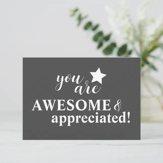 Personalized Message "Employee Appreciation" Thank You Card | Zazzle