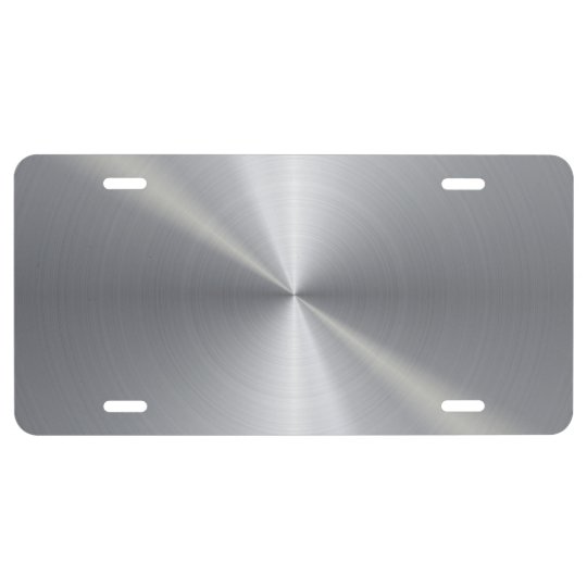 Personalized Metallic Radial Texture 2 License Plate | Zazzle.com