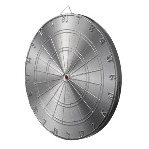Personalized Metallic Radial Texture Dartboard With Darts | Zazzle