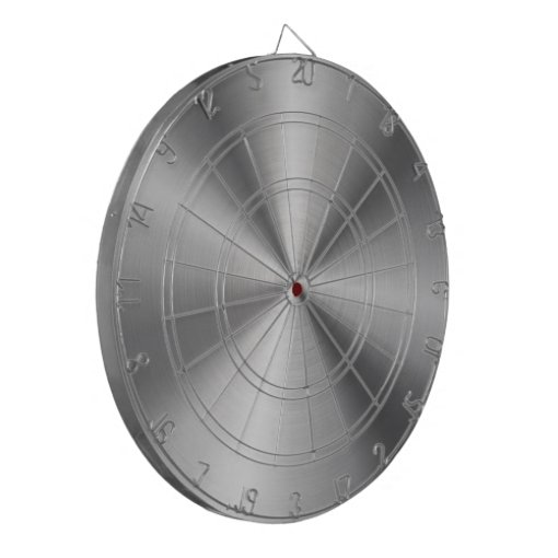 Personalized Metallic Radial Texture Dartboard With Darts | Zazzle
