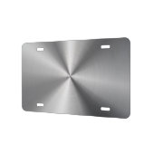 Personalized Metallic Radial Texture License Plate | Zazzle