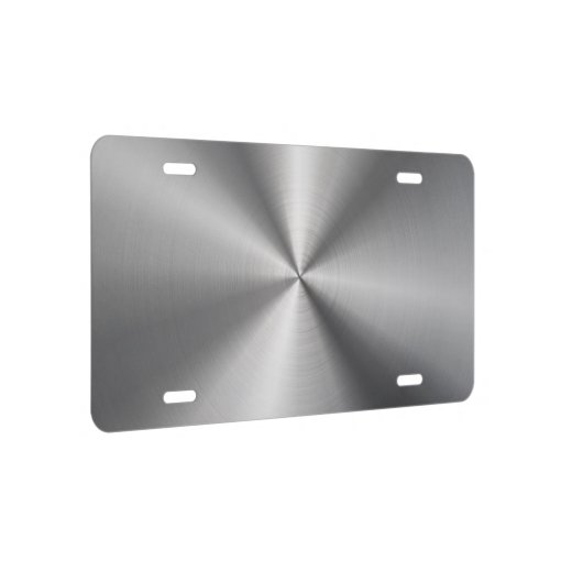 Personalized Metallic Radial Texture License Plate | Zazzle