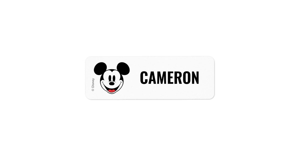Personalized Mickey Mouse | Back to School Labels | Zazzle