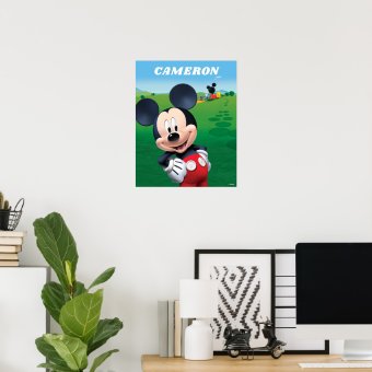 Personalized Mickey Mouse Clubhouse Poster | Zazzle