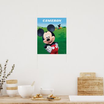 Personalized Mickey Mouse Clubhouse Poster | Zazzle