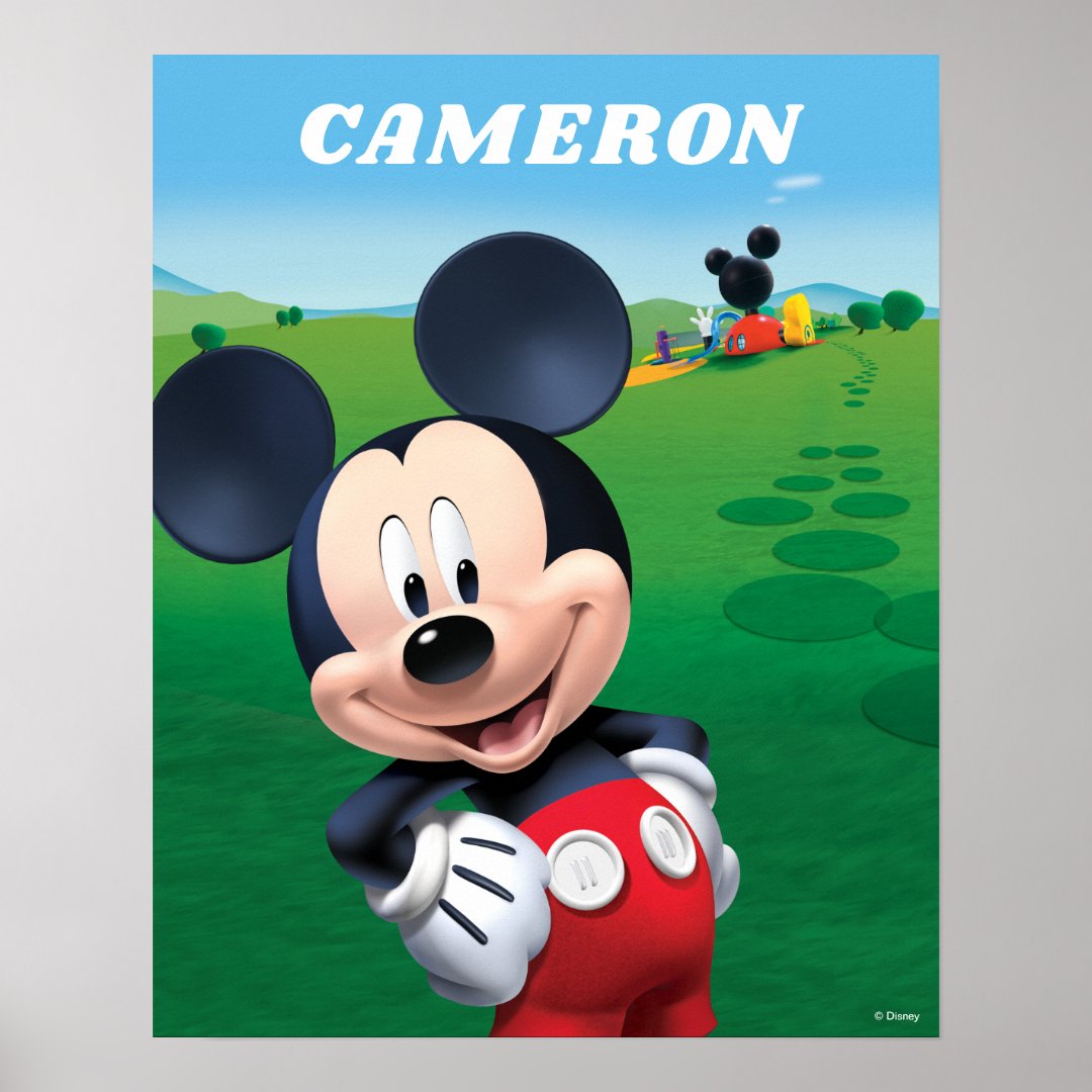 Personalized Mickey Mouse Clubhouse Poster | Zazzle