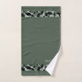 Personalized Military Green Camo Camouflage Bath Towel Set | Zazzle