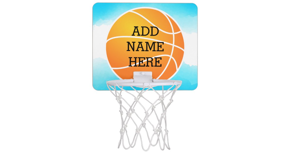 Personalized Mini Basketball Hoop | Zazzle