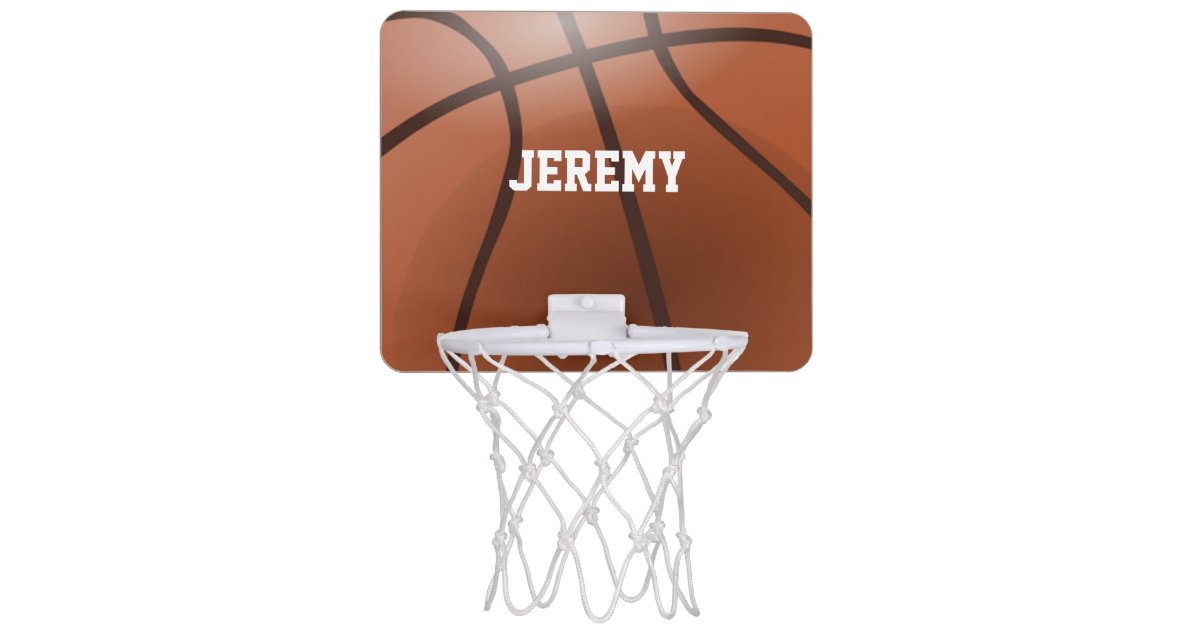 Personalized Mini Basketball Hoop | Zazzle