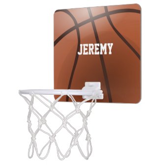 Personalized Mini Basketball Hoop | Zazzle