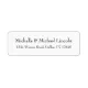 Personalized Minimalist B & W Address Labels | Zazzle
