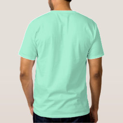 Personalized Mint Green Embroidered T-Shirt | Zazzle