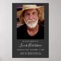 Personalized Modern Celebration of Life Funeral Poster | Zazzle