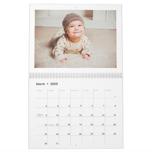 Personalized Modern Family Photo Collage Calendar | Zazzle