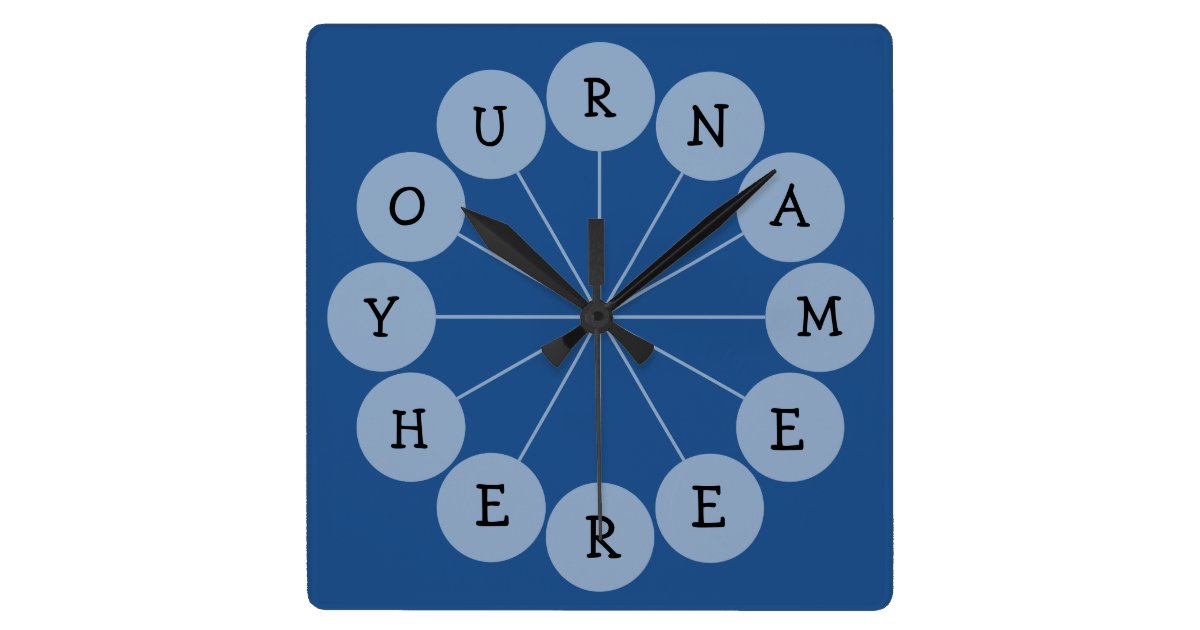 Personalized Modern Fun Name Clock | Zazzle.com