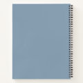 Personalized Modern Geometric Minimalist Blue Notebook | Zazzle