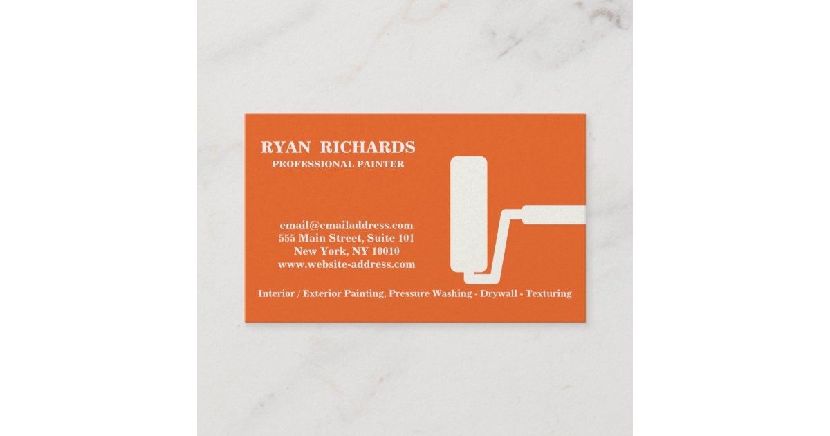 Personalized Modern House Painting Business Card | Zazzle