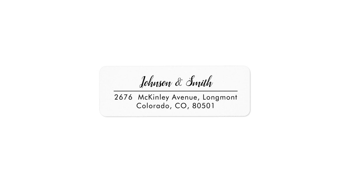 Personalized Modern Label | Zazzle