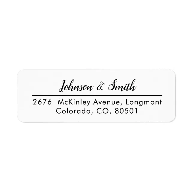 Personalized Modern Label | Zazzle