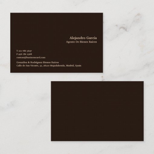 Personalized Modern Profesional Marrón Cuadrados Business Card | Zazzle