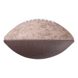 Personalized Modern Rose Gold Girl Football | Zazzle